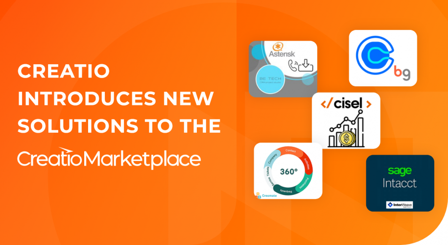 Creatio Introduces New Solutions to the Creatio Marketplace to Increase ...