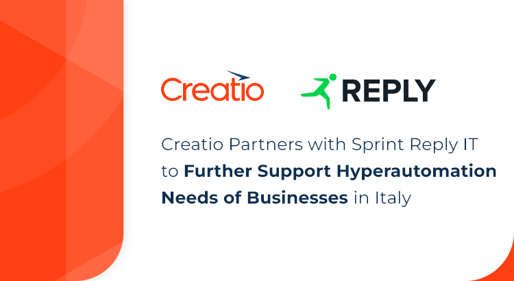 Creatio Partners with Sprint Reply IT to Further Support ...