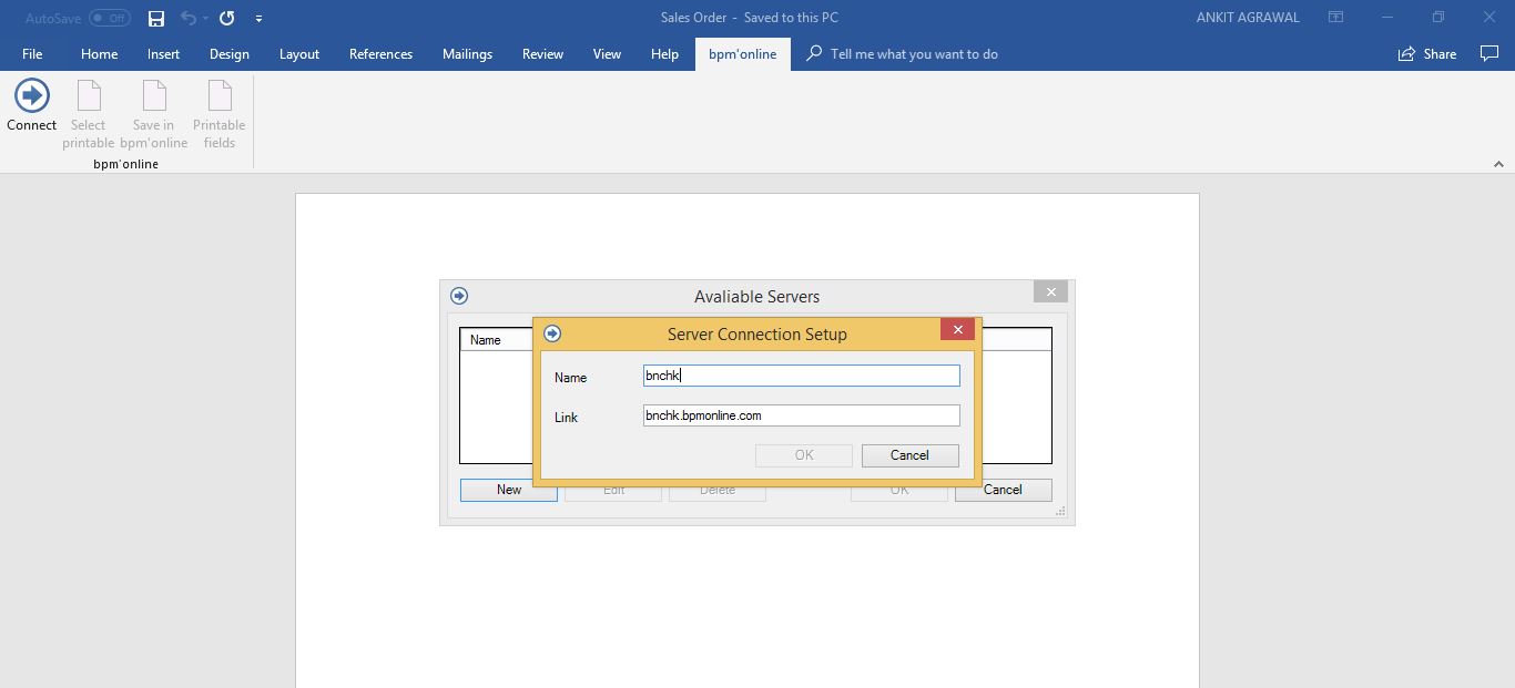 Issue with Microsoft Word Plugin | Community Creatio