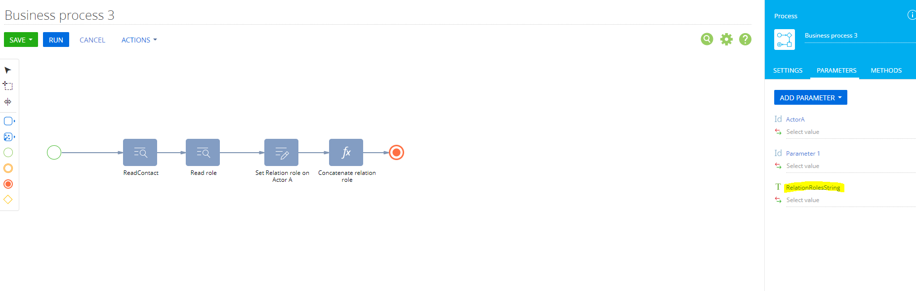 How To Pass Bidirectional Parameter From Business Process To Sequential Sub Process And Retain