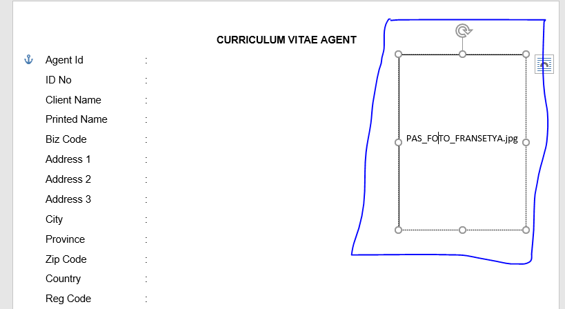 Inline Object Microsoft Word