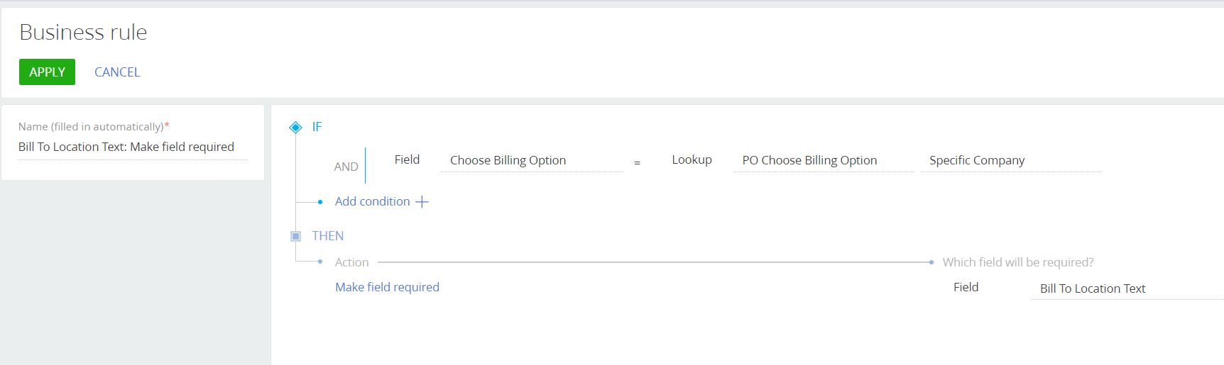 How to make a field required based on some condition in mobile app? | Community Creatio