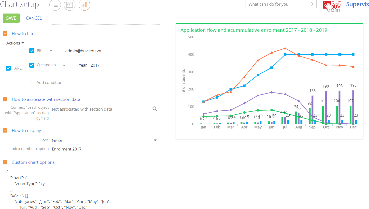 Create a short dot line serie in chart | Community Creatio