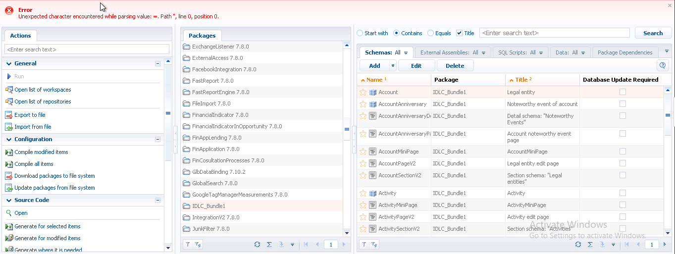 Unexpected Character Encountered While Parsing Value Path Line 0 Position 0
