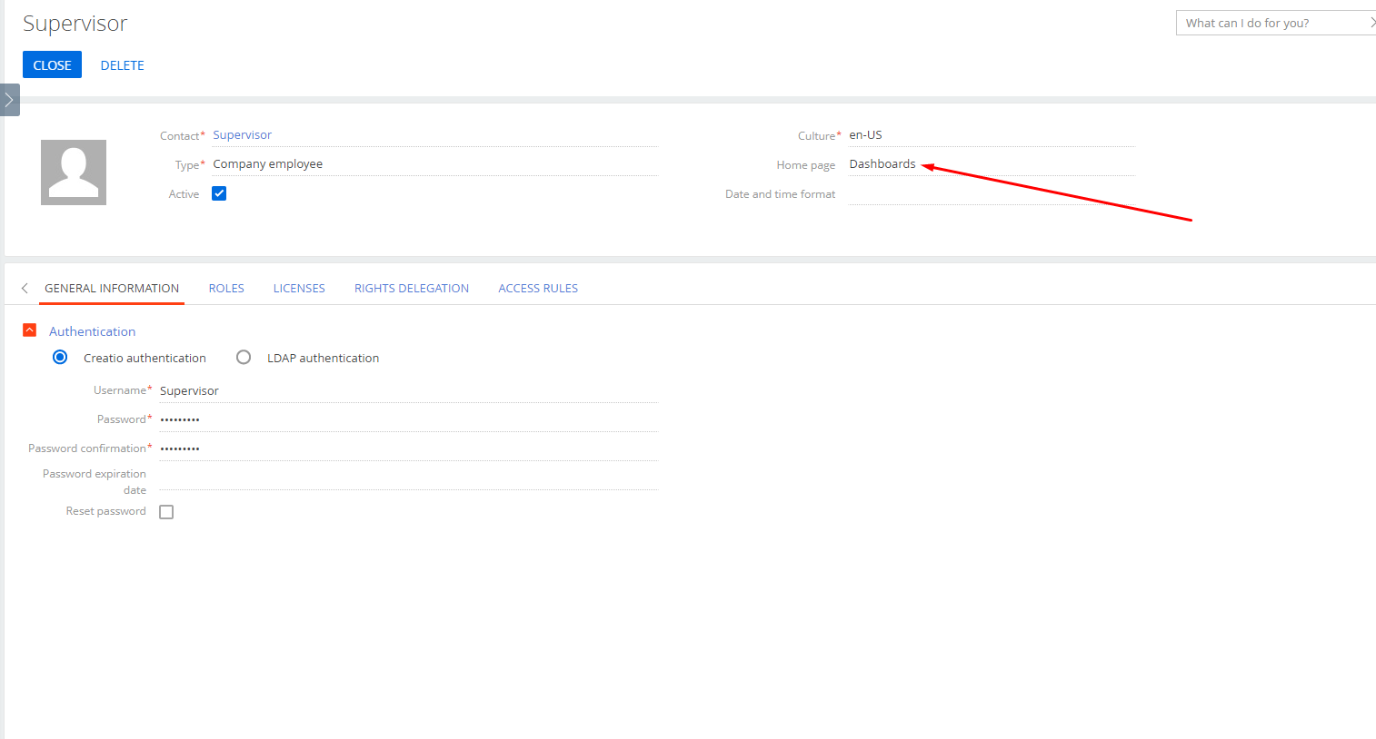 Section Dashboard Tasks Container Community Creatio