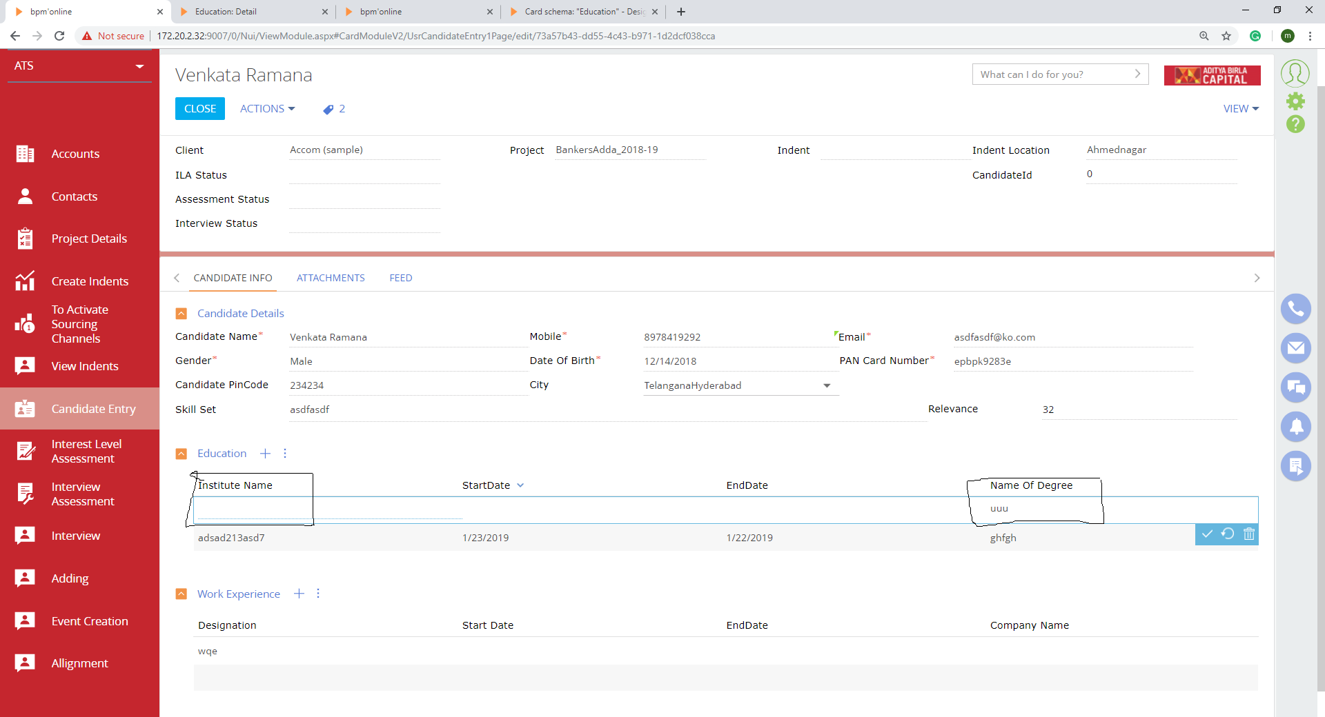 Validation In Detail Wizard Community Creatio