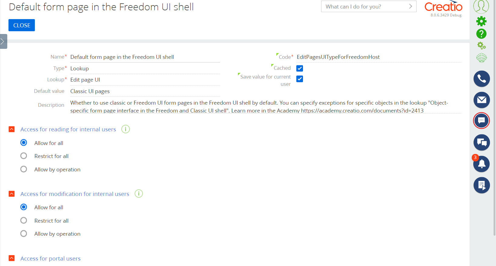 Conversion of Freedom UI to Classic UI | Community Creatio