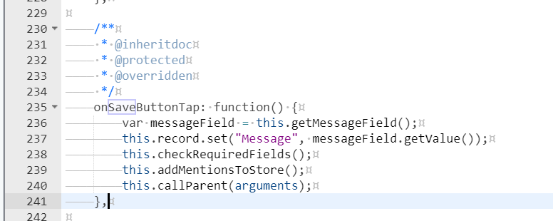 Override Save buttons on mobile, save() and onsave() method | Community Creatio