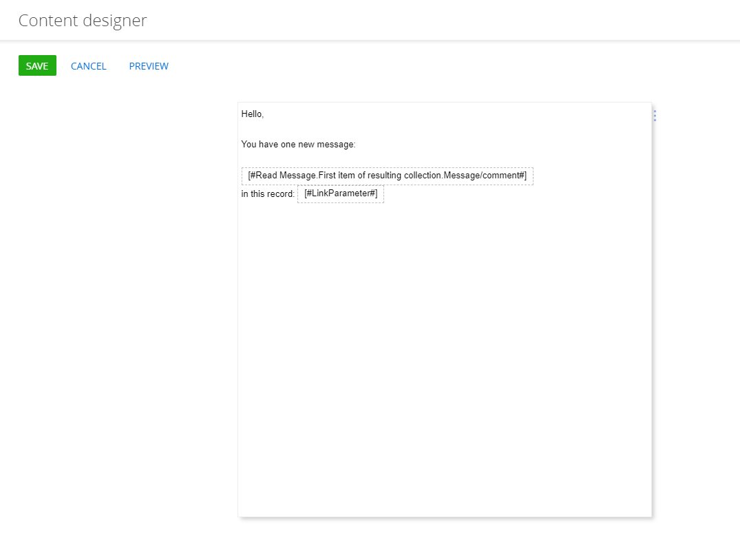 Link based on feed notification | Community Creatio
