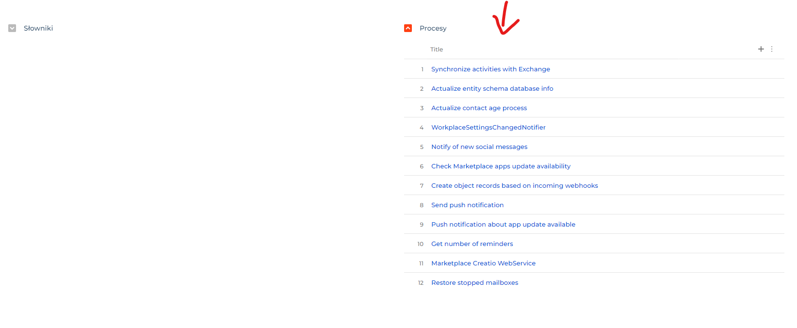 Process library | Community Creatio