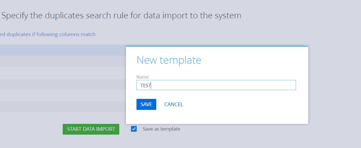 File import Template | Community Creatio
