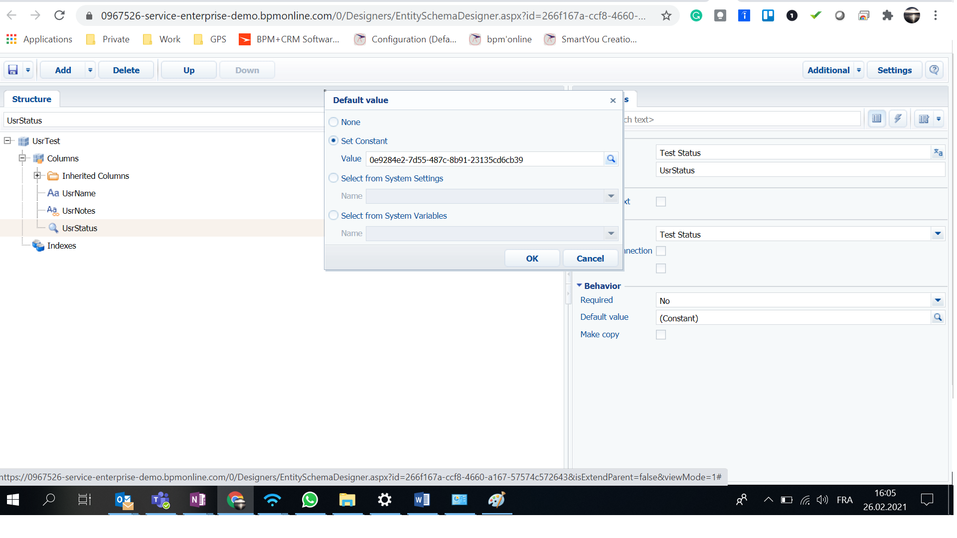 Bug Issue When Default Value Is Missing Community Creatio