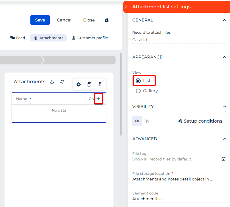 How To Add A Field In Attachments And Restrict To One Section In