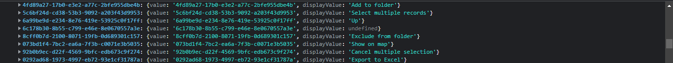 Fetch Section Action List Community Creatio