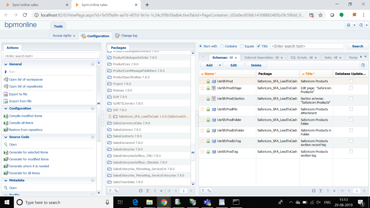Error while trying to create a new section in BPMOnline (with Oracle db) | Community Creatio