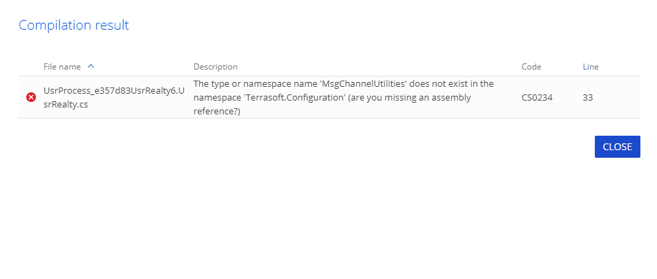 Namespace Issue At Business Process Community Creatio