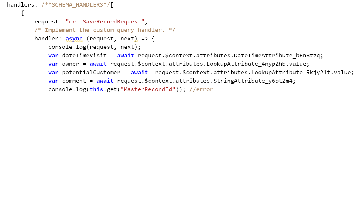 Get record Id in SaveRecordRequest handler | Community Creatio